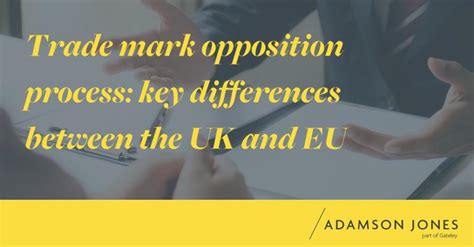 Adamson Jones Part Of Gateley On Linkedin Gateley Trade Mark Opposition Process Key
