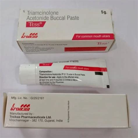 Triamcinolone Acetone Buccal Paste Treatment Of Mouth Ulcers At ₹ 110