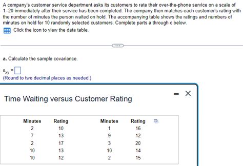 Solved A Calculate The Sample Covariance B Calculate The Chegg Com