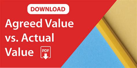 what is actual value vs agreed value in insurance
