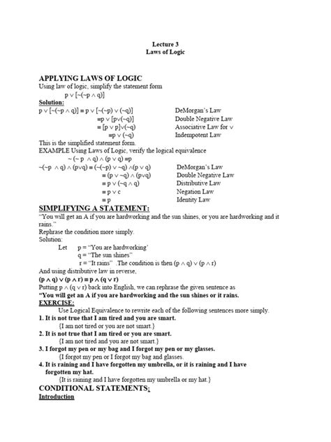 Ds Lecture 3 Pdf Logic Semiotics