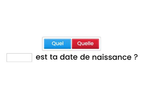Ladjectif Interrogatif Quel Complete The Sentence