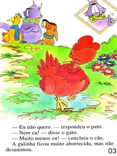 A Galinha Ruiva Livros De Historia Infantil Livros Sobre Educação