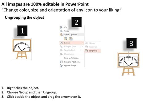 Clock Diagram With Time To Plan Text Powerpoint Template