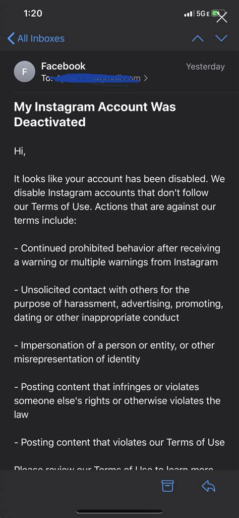 Instagram Disabled Email Has Anyone Dealt With This Type Of Problem