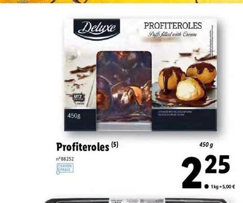 Promo Profiteroles Deluxe Chez Lidl Icatalogue Fr