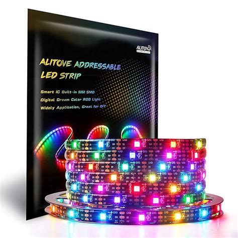 164ft Individually Addressable Rgb Led Strip Light 5m 150 Reverb