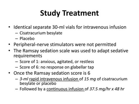 the use of neuromuscular blocking agents in patients with ards copy ppt