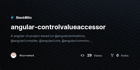 Angular Controlvalueaccessor Stackblitz