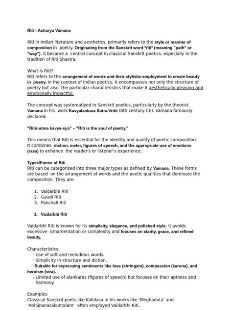 Riti Docx Pdf Poetry