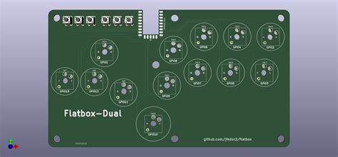 GitHub Birdup Flatbox Dual Low Profile Hitbox Layout Fightstick With WASD Space