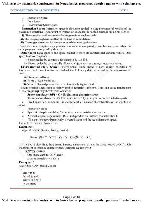 Algorithms Notes 2 Tutorials Duniya Pdf