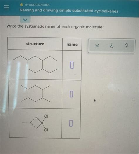 Solved Hydrocarbons Naming And Drawing Simple Substituted