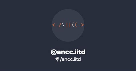 Ancc Iitd Instagram Facebook Linktree