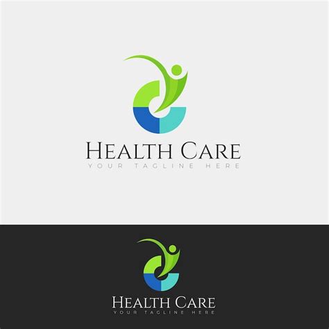 건강 관리 로고 프리미엄 벡터