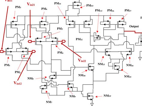 Schematic Circuit Of Proposed Differential Amplifier With Stacked Download Scientific Diagram
