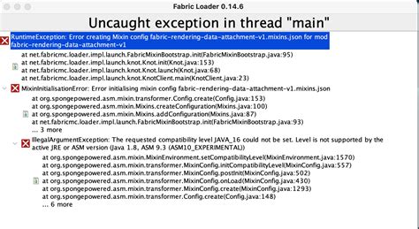 Fabric Only Launching On 1182 I Get This Error Message Whenever I