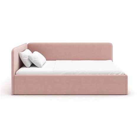 Кровать-диван Leonardo, 200х90 см, большая боковина, цвет роза (9597526 ...