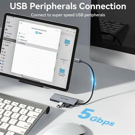 Vention In Usb C Docking Station Ultra Slim Design Hdmi K Hz Usb Gbps Transfer