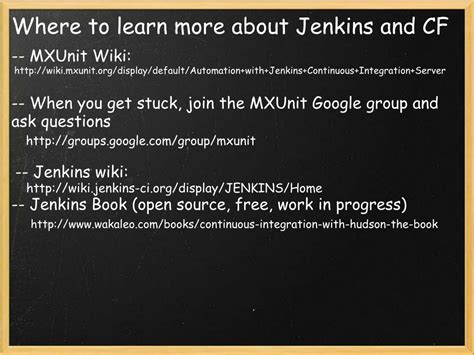 PPT Continuous Integration With Jenkins ANT And MXUnit PowerPoint Presentation ID