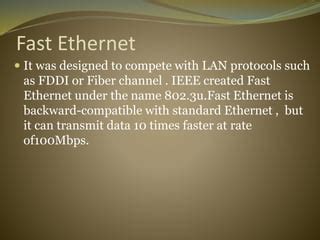 Ethernet LAN PPTX Computer Networking Computing