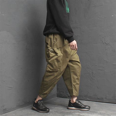 9부 스트링 카고 벌룬 배기팬츠 4279