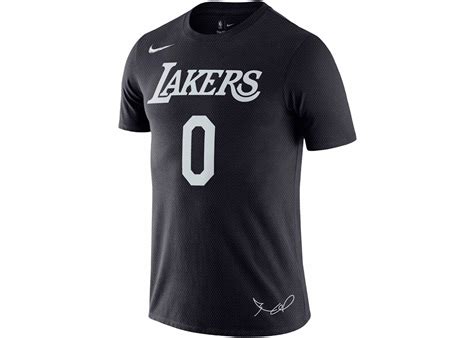 Nike Nba Los Angeles Lakers Russell Westbrook T Shirt Black White Purple Mens Ss24 Us