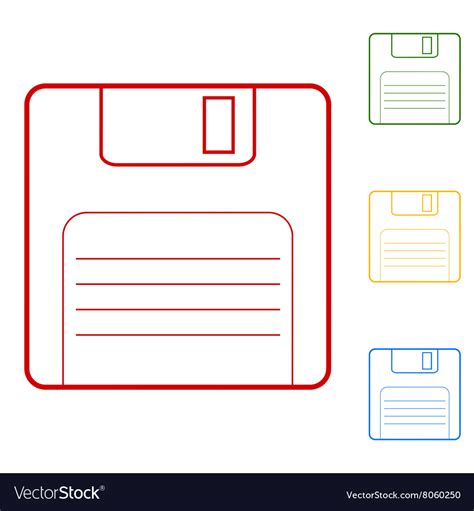 Floppy Disk Royalty Free Vector Image VectorStock
