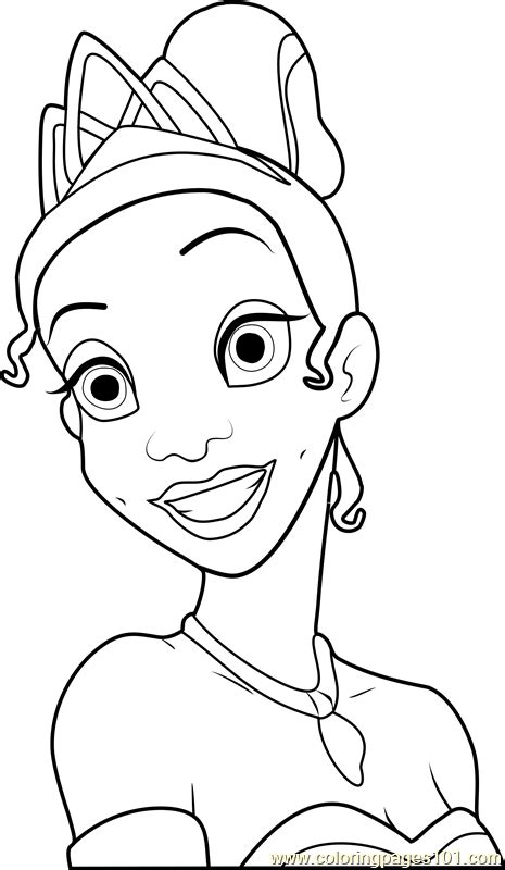 Coloring Pages Of Princess Tiana