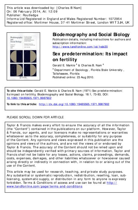 Pdf Sex Predetermination Its Impact On Fertility