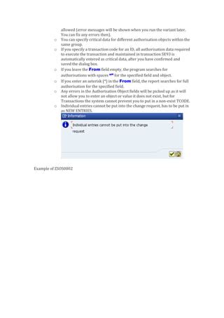 How To Analyzing Sap Critical Authorizations PDF