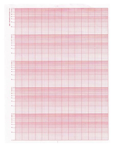 Semi Log Graph Paper A4 Size 100 Sheets Red 5 Cycle 110 Log