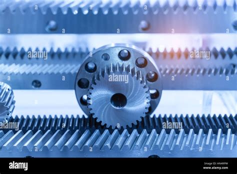 Metal Cog Gears Stock Photo Alamy