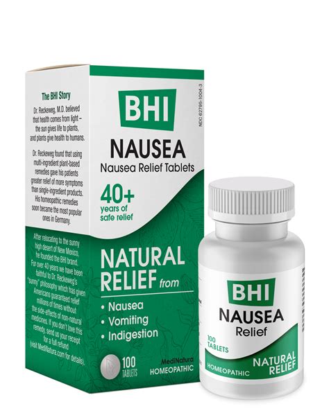 Bhi Nausea Relief 100 Tablets