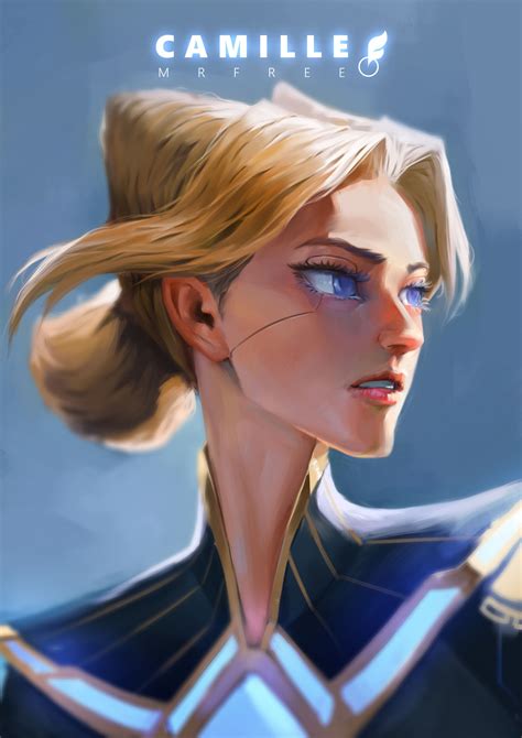 Camille Crimson Naked Artstation League Of Legends Hung Nguyen Champions