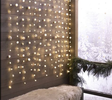 Snowball Rain String Lights Pottery Barn