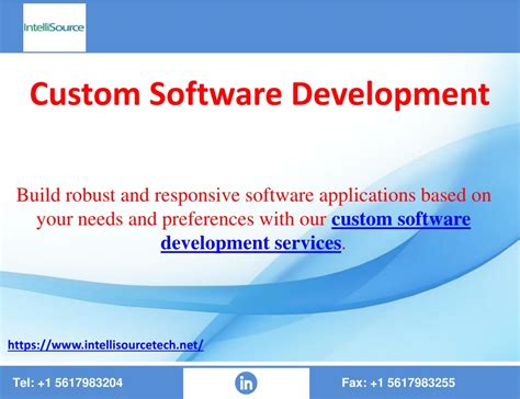 ppt intellisource s custom software development services powerpoint