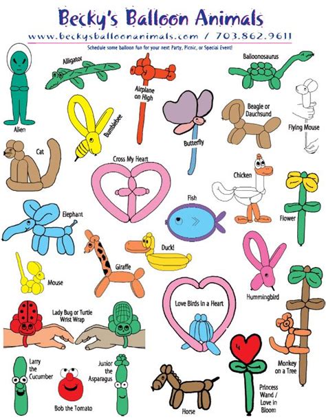 Balloon Animal Printable