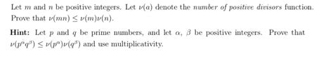 Solved Let M And N Be Positive Integers Let V A Denote The Chegg