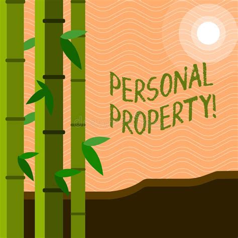Text Sign Showing Personal Property Conceptual Photo Belongings