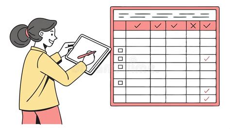 Person Filling Out Form Data Entry Document Checklist Vector Design