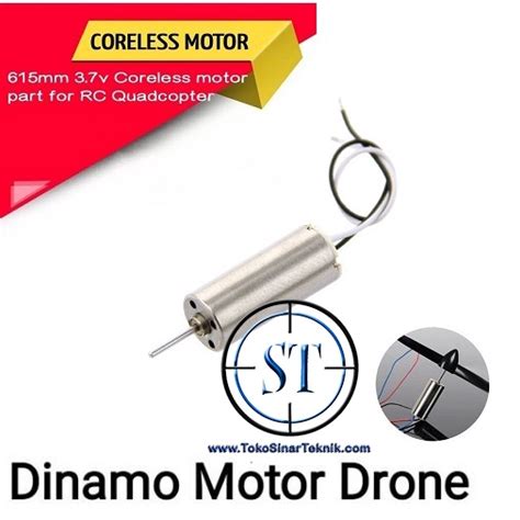 Jual Dinamo Motor Drone 615 Brushed Micro Coreless Dc 3 7v Super Fast