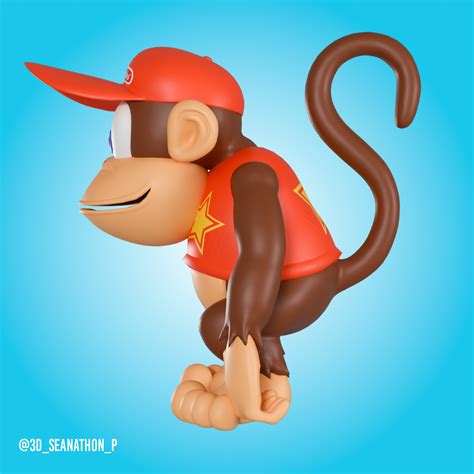 🎨 Diddy Kong・ Obj File For 3d Printing・cults