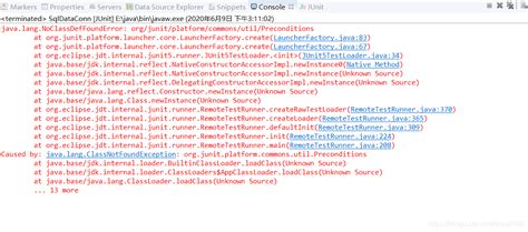 Junit单元测试过程中报错通过junit写测试类的时候一开始就报错是为什么 Csdn博客