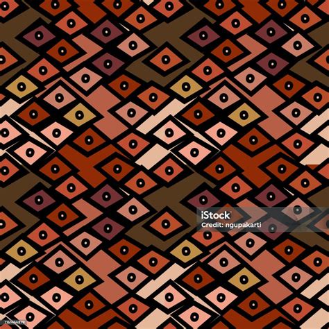 손으로 그린 아프리카 아즈텍 디자인의 다채로운 부족 그리기 패턴 0명에 대한 스톡 벡터 아트 및 기타 이미지 0명 디자인 벡터 Istock