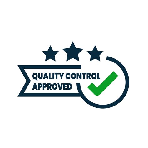 Quality Control Approved Modern Graphic Element For Icon Sticker