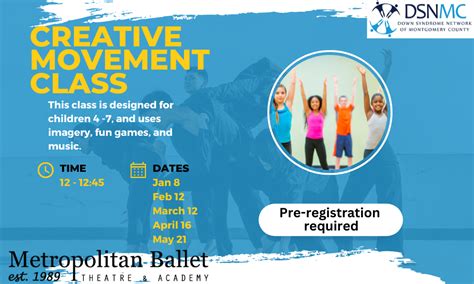Down Syndrome Network Of Montgomery County Inc Creative Movement Class