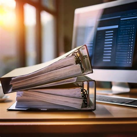 Record Keeping And Data Management Featuring Symbols Like A File Folder Documents And A