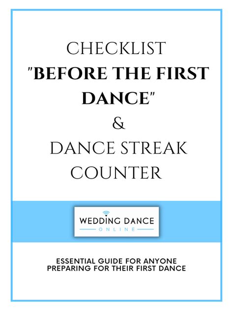 Pdf Checklist And Streak Counter Pdf Bride Wedding