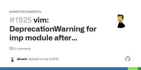 Vim Deprecationwarning For Imp Module After Update To Python 370